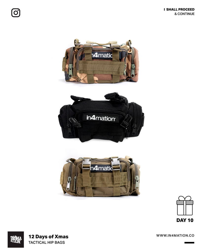 IN4MATION 12 DAYS OF XMAS - DAY 10 TACTICAL HIP BAG – IN4MATION Store
