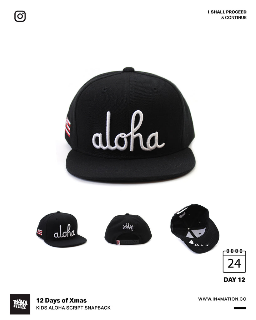 IN4MATION 12 DAYS OF XMAS - DAY 12 ALOHA ARMY KIDS HAT – IN4MATION Store