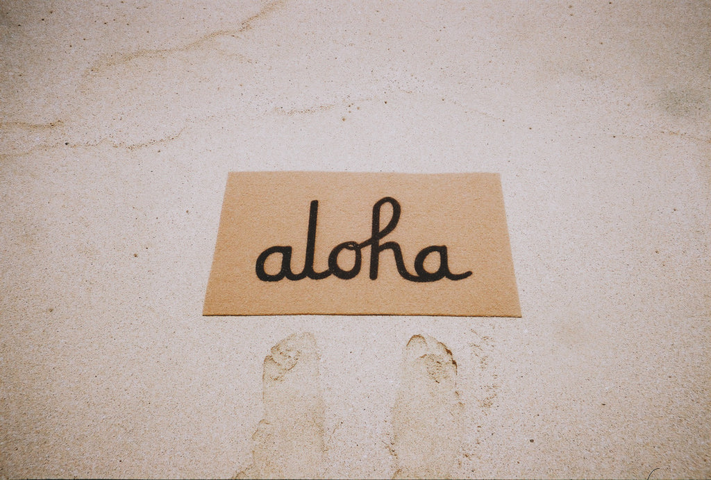 IN4MATION HI & ALOHA SCRIPT COCONUT FIBER MATS – IN4MATION Store