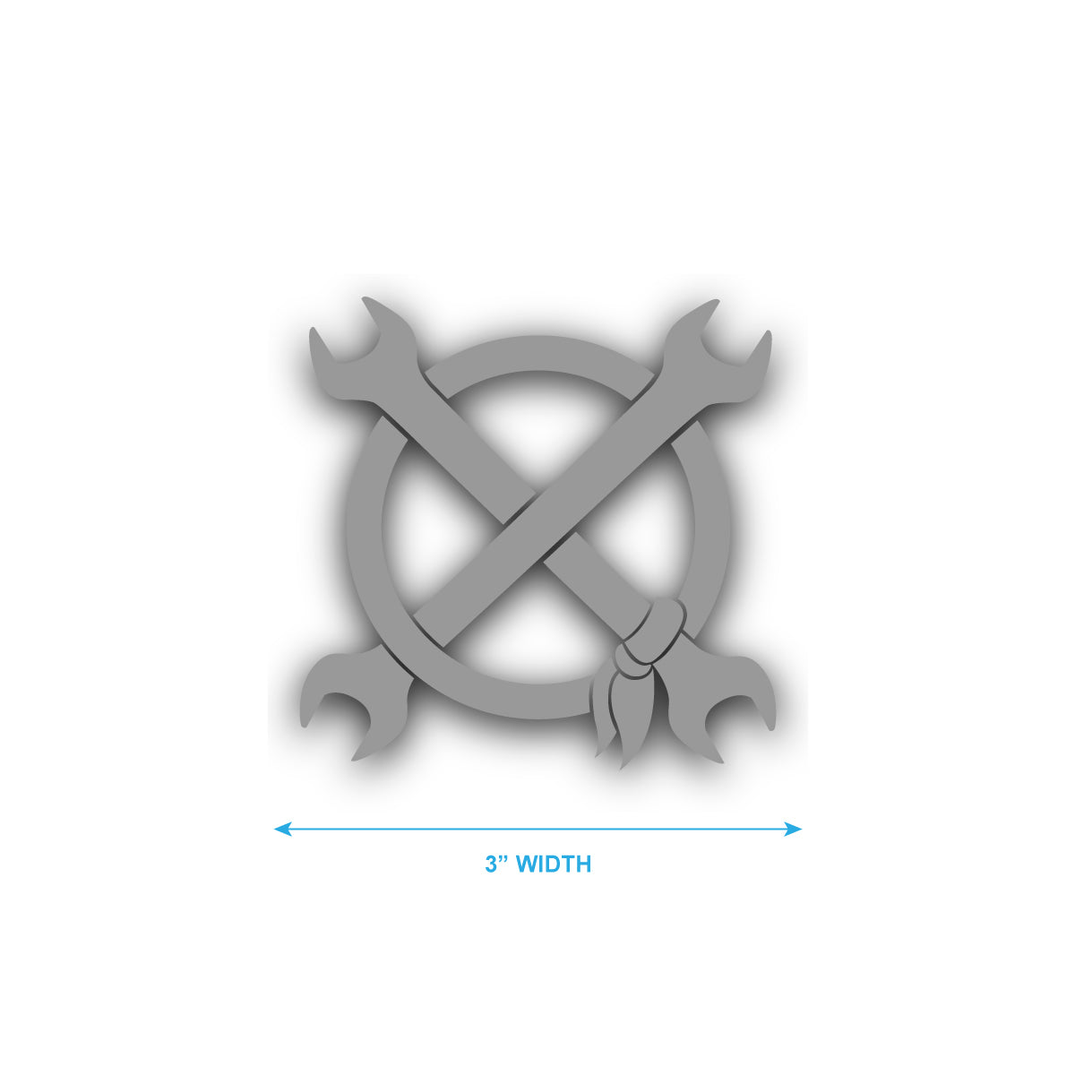 CROSS WRENCHES 3" INCH DIE CUT STICKER – IN4MATION Store