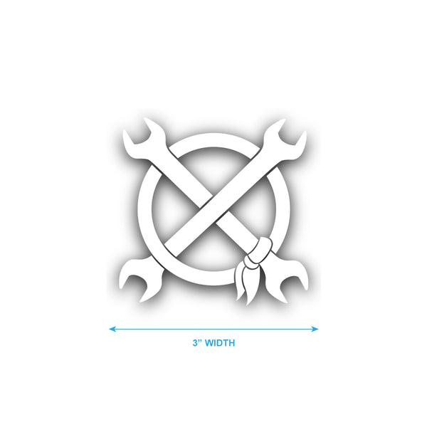 CROSS WRENCHES 3" INCH DIE CUT STICKER – IN4MATION Store