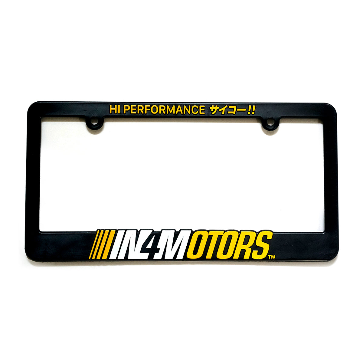 IN4MOTORS HI PERFORMANCE LICENSE PLATE FRAME – IN4MATION Store